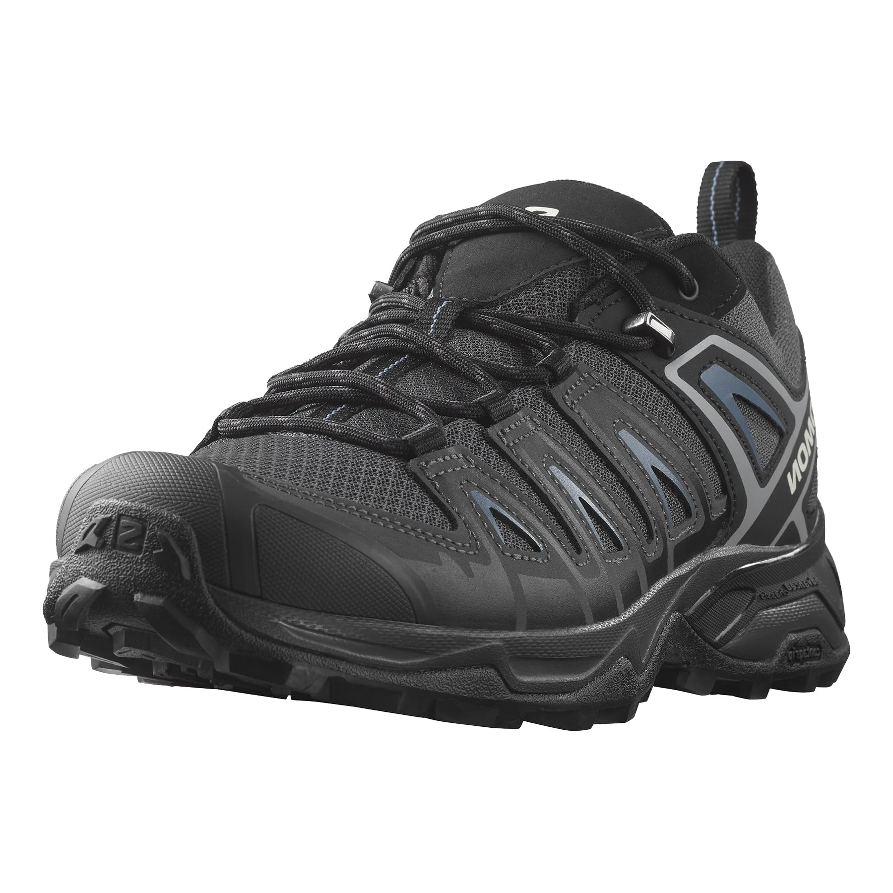 Salomon Men's X ULTRA PIONEER Hiking Shoes for Men, Black / Ebony / Blue Ashes, 10