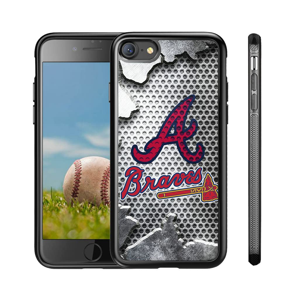 for Atlanta Baseball Fans Case Cover Compatible with iPhone SE/ 7/8 /6 /6s, Slim Fit Protective Back Case Shell Gift for Dad Mum Boy Girl for SE/ 7/8 /6 /6s 4.7 in