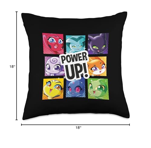 Miraculous Ladybug Kwamis Collection with all Kwamis Throw Pillow