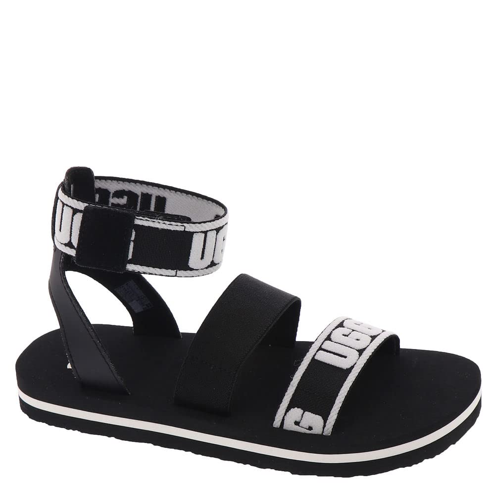 UGG Unisex-Child Allisa Sandal, Black, 6
