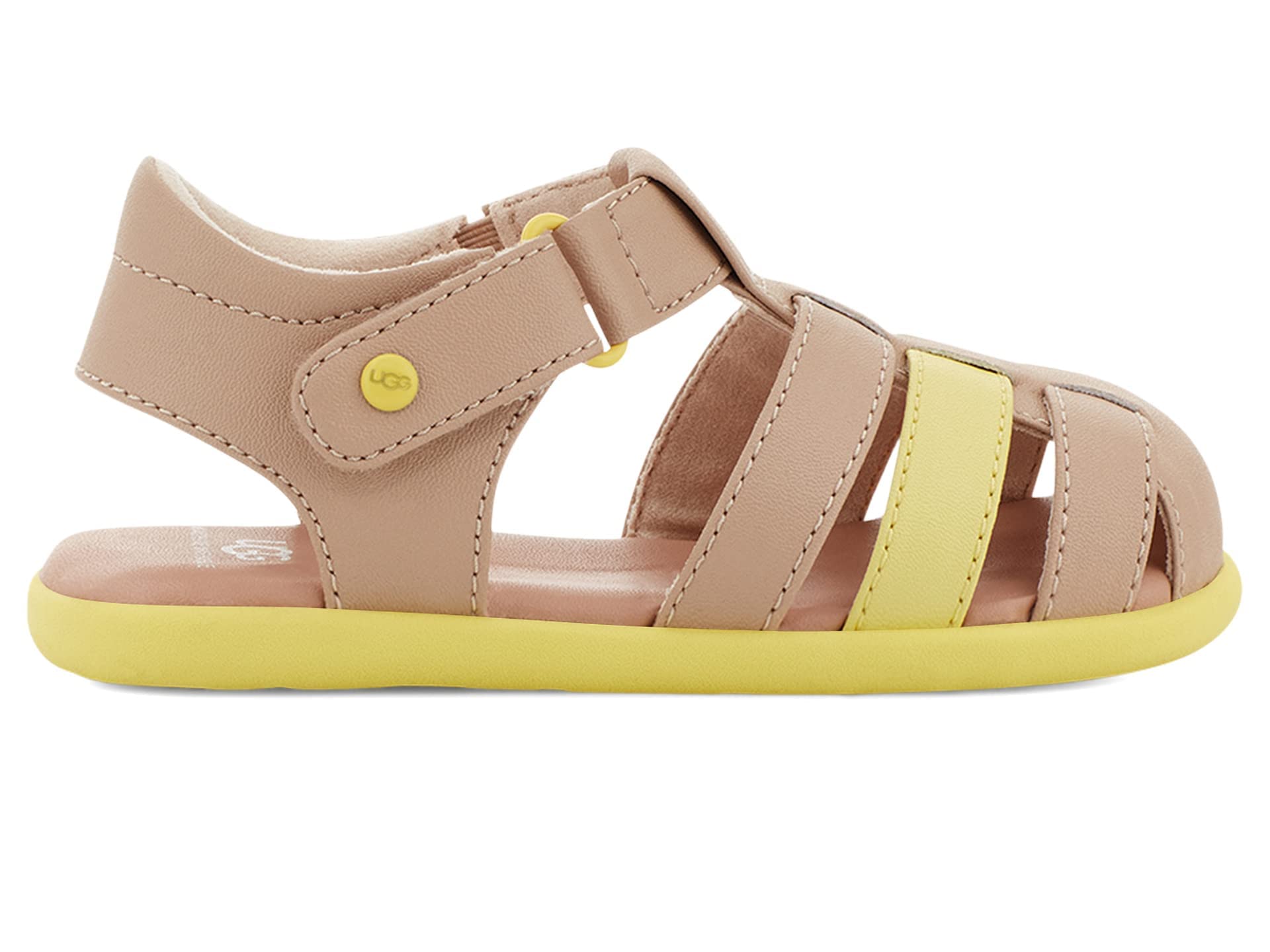 UGG T Kolding Fisherman Sandal, Driftwood, 12 US Unisex Little Kid