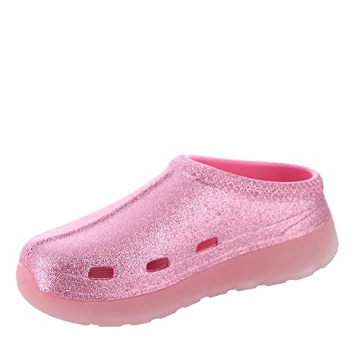 UGG Unisex-Child Tasman Sport Glitter Slip On, Pink, 1 Big Kid