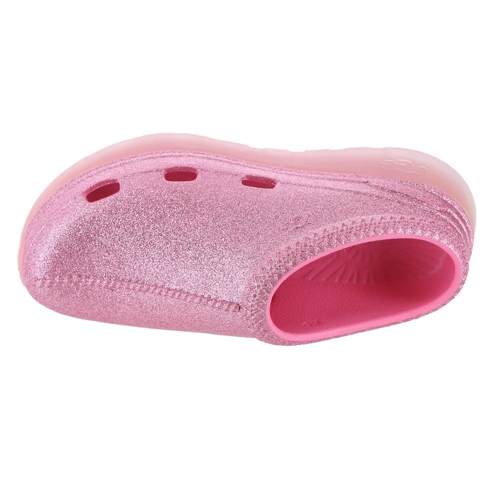 UGG Unisex-Child Tasman Sport Glitter Slip On, Pink, 10 Toddler
