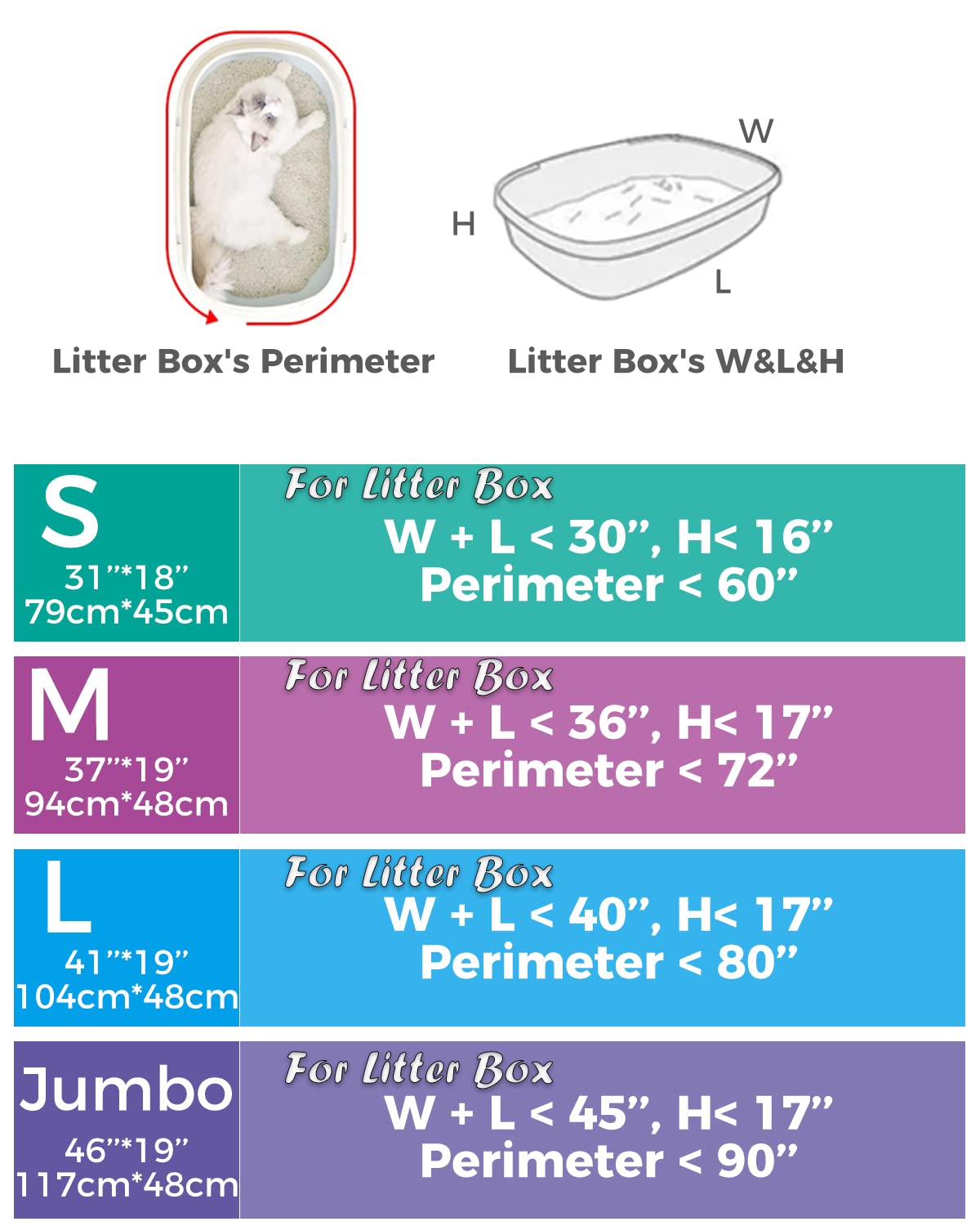 KropBom Cat litter Box Liners,20 Count 37" x 19" Large Extra Durable Heavy Duty Litter Pan Liner Bags with Drawstring for Pet Cat Litter Box Tray (Unscented)