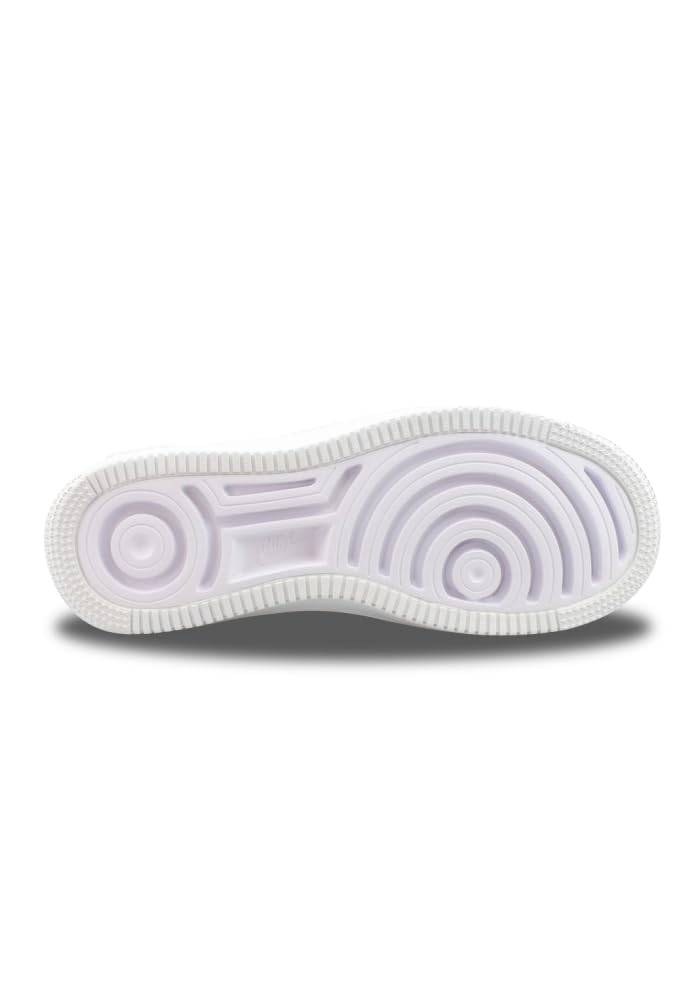 Nike Womens Air Force One PLT.AF.ORM Sneakers (White/Summit White-White-White, 9)