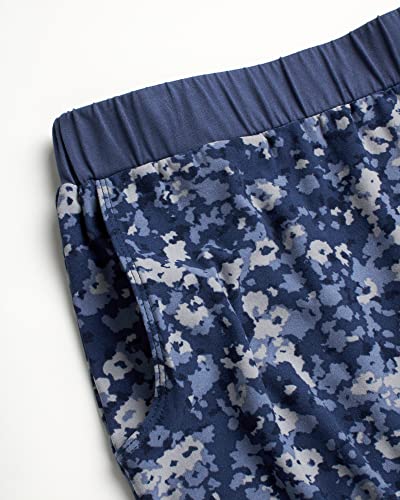 Lucky Brand Women's Pajama Set - 3 Piece Long Sleeve Night Shirt, Sleep Pants, Lounge Shorts (S-XL), Size X-Large, Denim Blue