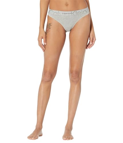 Calvin Klein Embossed Icon Thong Grey Heather