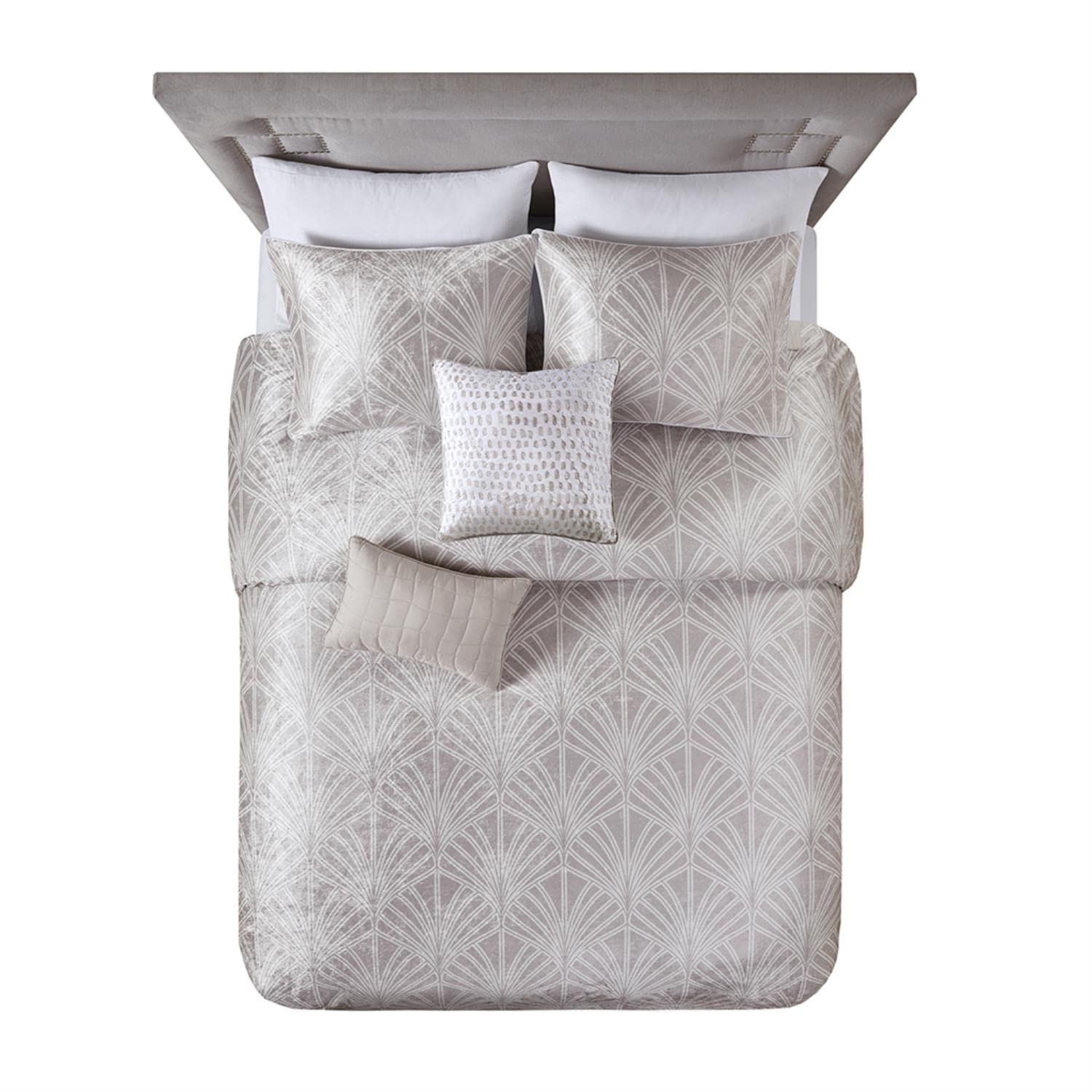 Beautyrest Polyester 5-Piece King Comforter Set in Champagne BR9144409622-04