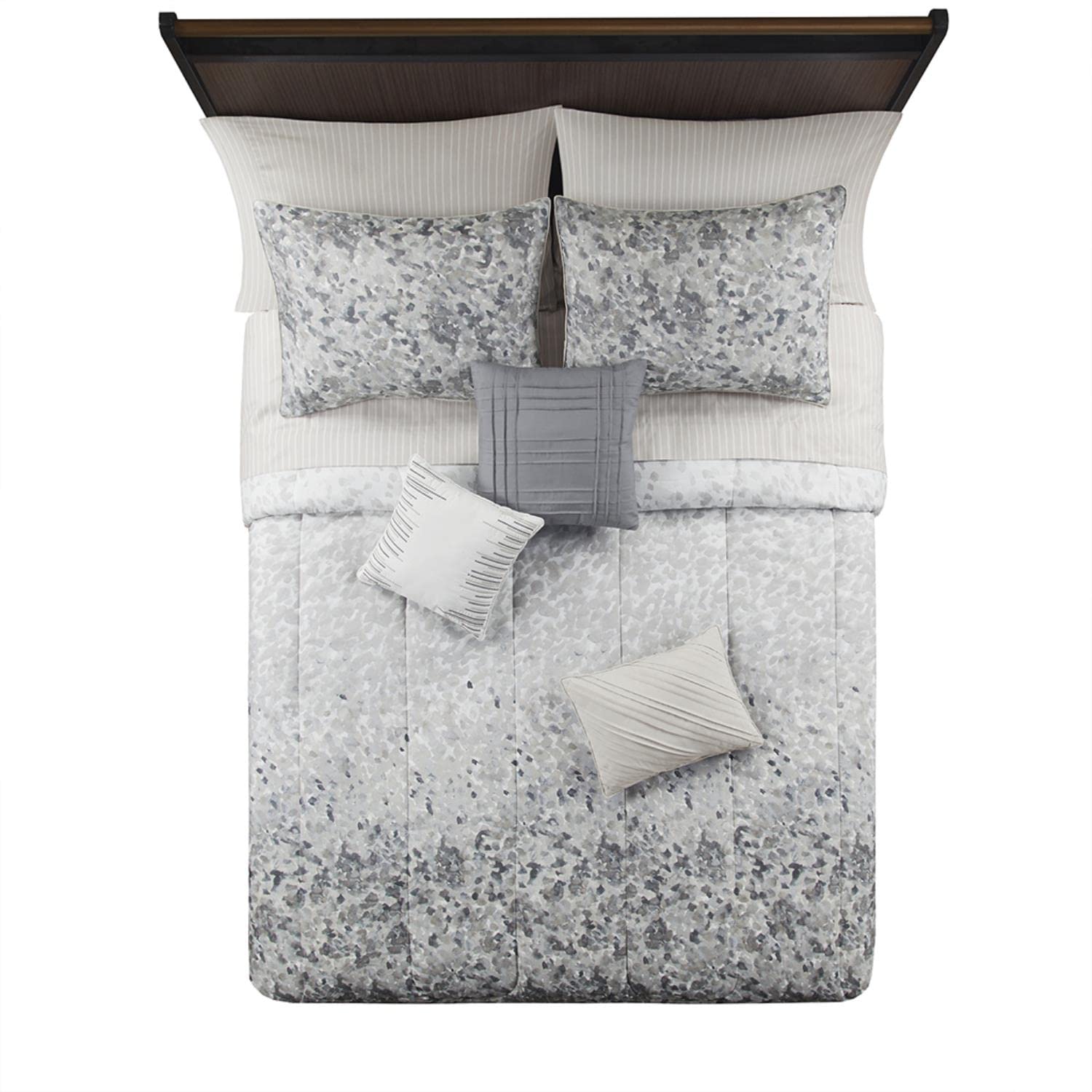 Beautyrest Polyester 10-PC King Comforter Set in Neutral BR9144409622-12