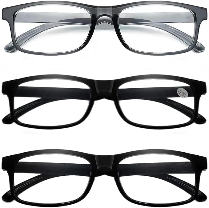 Voitead HD reading glasses men anti-blue light anti-fatigue fashion middle-aged and elderly glasses 1.5