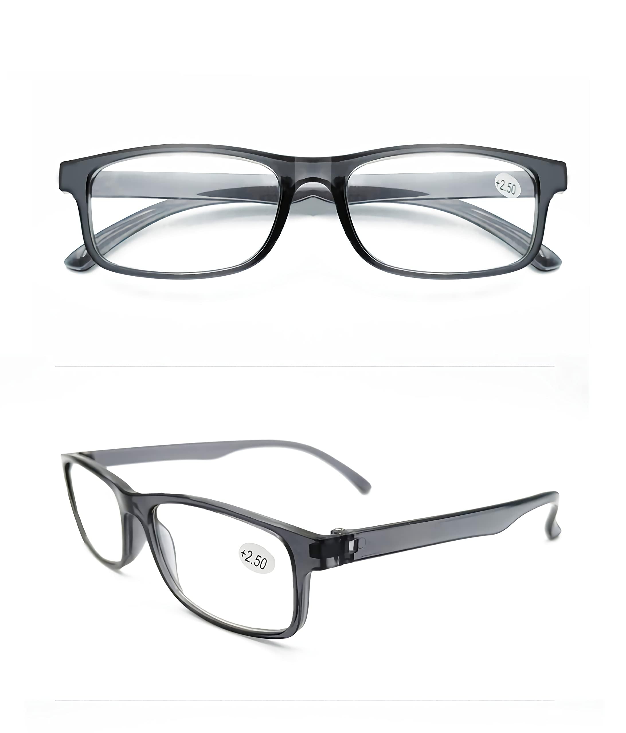 Voitead HD reading glasses men anti-blue light anti-fatigue fashion middle-aged and elderly glasses 1.5