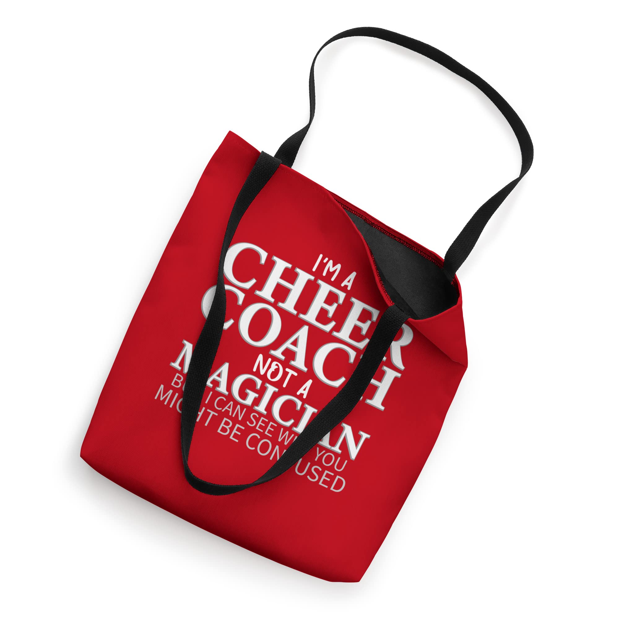 I'm a Cheer Coach Not a Magician - Funny Cheerleading Coach Tote Bag