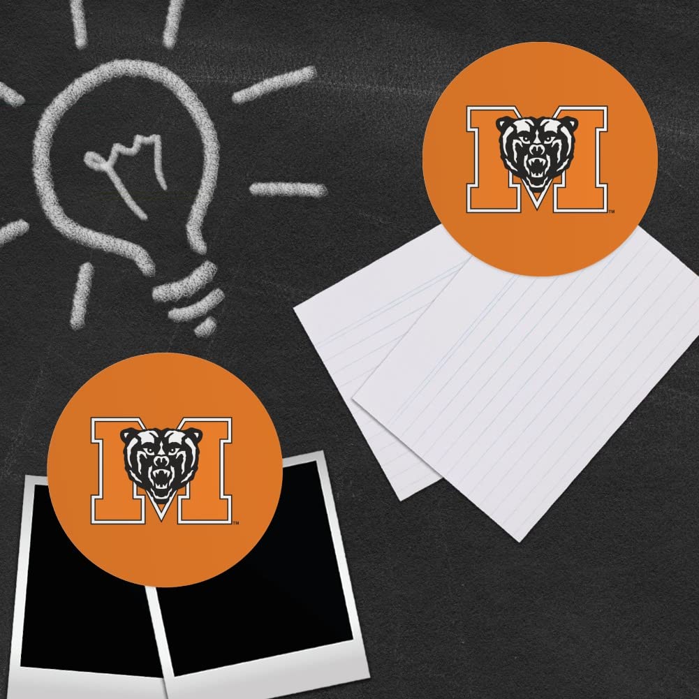 Mercer University Primary Logo Refrigerator Fridge Locker Vinyl Circle Magnet Set