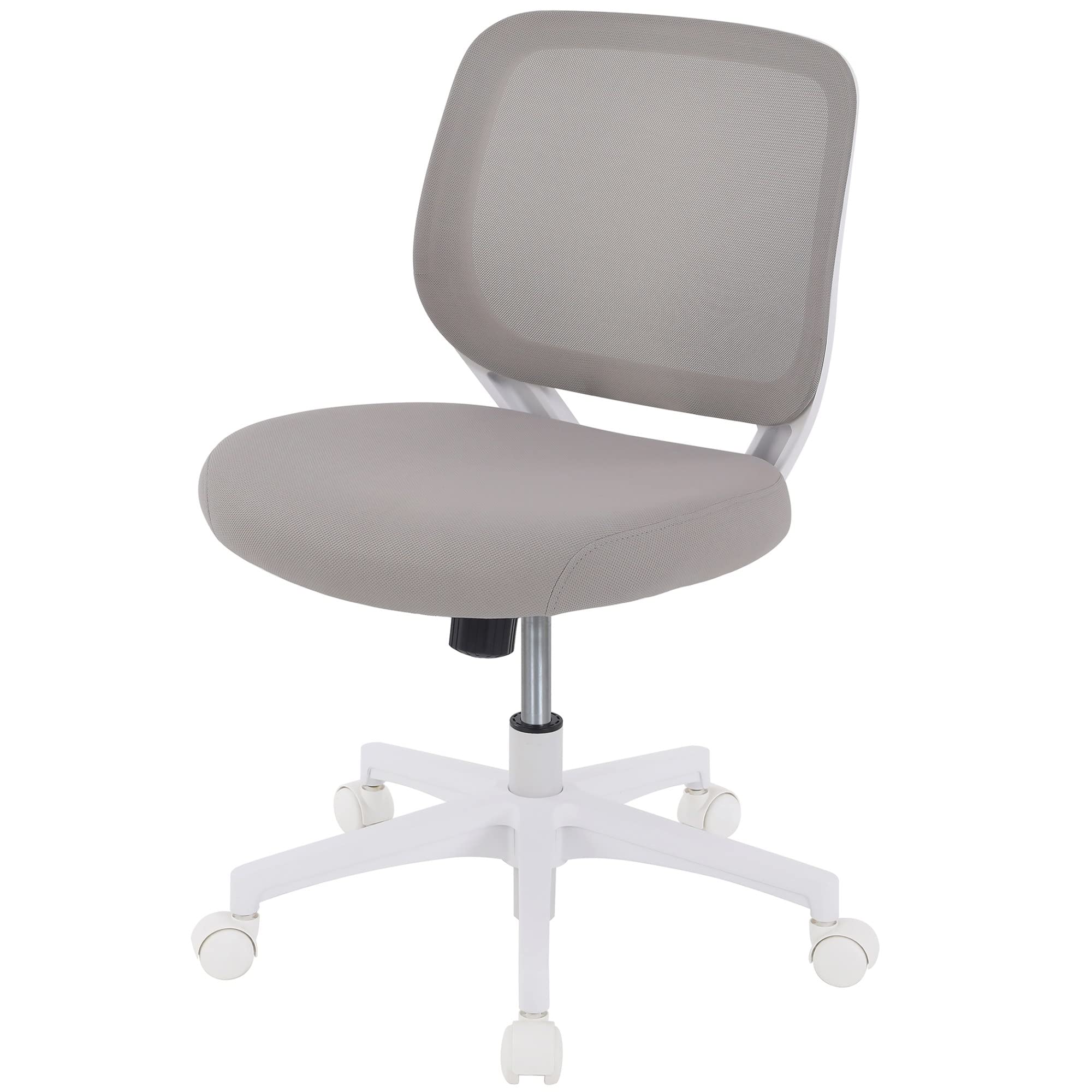 RealspaceĀ® Adley Mesh/Fabric Low-Back Task Chair, Gray/White, BIFMA Compliant