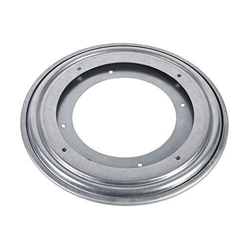 Heavy Duty Lazy Susan Turntable 360 Degree Rotating Swivel Steel Ball Bearing Stand for Kitchen Cabinet-Round Shape, 8"-Sliver