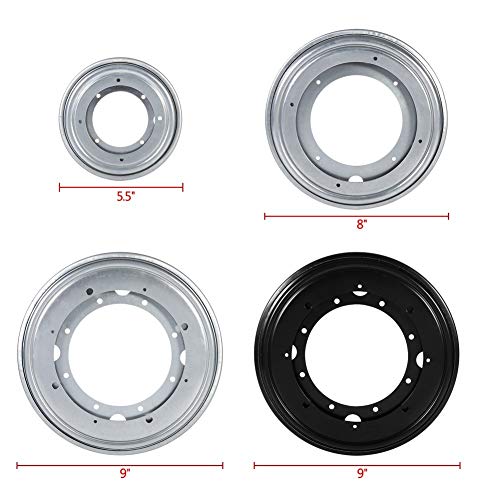 Heavy Duty Lazy Susan Turntable 360 Degree Rotating Swivel Steel Ball Bearing Stand for Kitchen Cabinet-Round Shape, 8"-Sliver