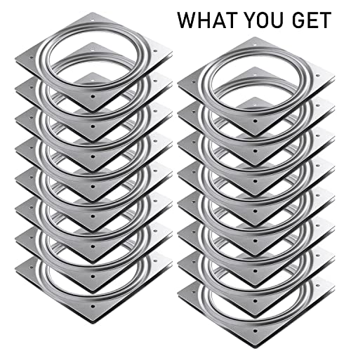 Pack of 8, 6-Inch Lazy Susan Hardware, Silver Lazy Susan Turntable Bearing 5/16" Thick 300lbs for Turntable, Serving Trays, Kitchen Storage Racks, Craft Table, Rotating Bearing Plate