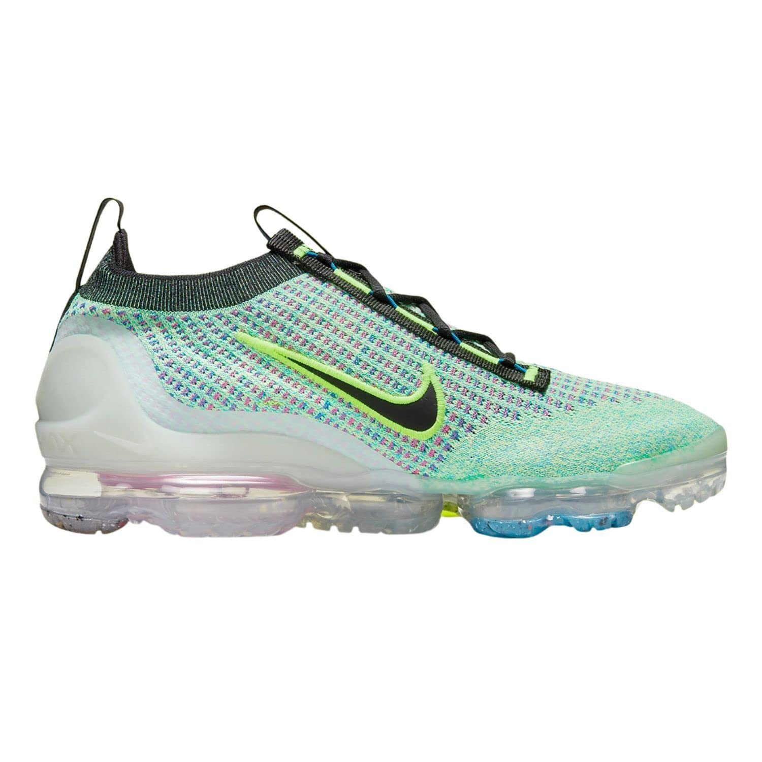 Nike Men's Air Vapormax 2021 FK NN Volt/Black-Photo Blue (DX3368 700) - 11