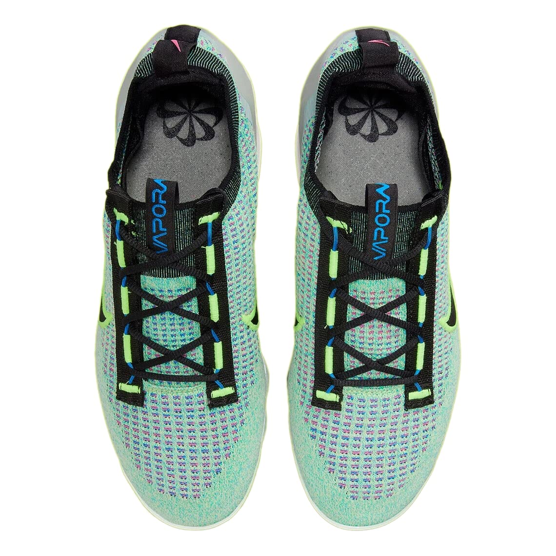 Nike Men's Air Vapormax 2021 FK NN Volt/Black-Photo Blue (DX3368 700) - 11