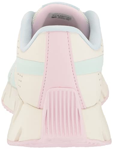 Reebok Girls Zig Dynamica 2.0 Running Shoe, Chalk/Mist/Pixel Pink, 6 Big Kid