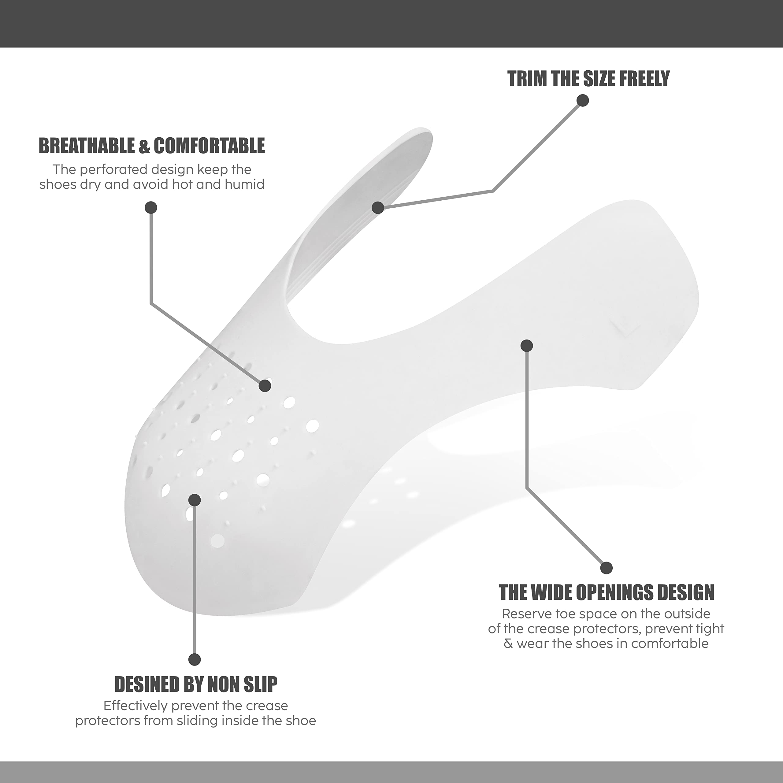 Sparqshop | Soft Shoe Crease Protectors | Women 5 To 8 |