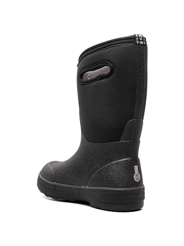 BOGS Classic II Wide Solid Snow Boot, Black Multi, 10 US Unisex Little Kid