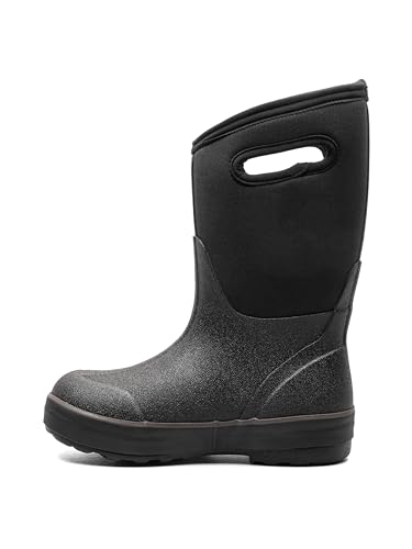 BOGS Classic II Wide Solid Snow Boot, Black Multi, 10 US Unisex Little Kid