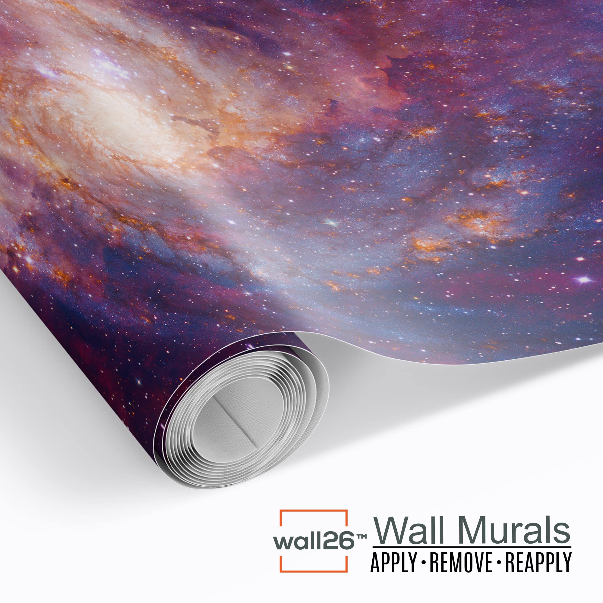wall26 Removable Wall Sticker/Wall Mural Arctic Snow Northern Lights Space & Astronomy Fantasy & Sci-Fi Digital Art Modern Art Global Landscape Decorative for Living Room, Bedroom, Office - 66"x96"