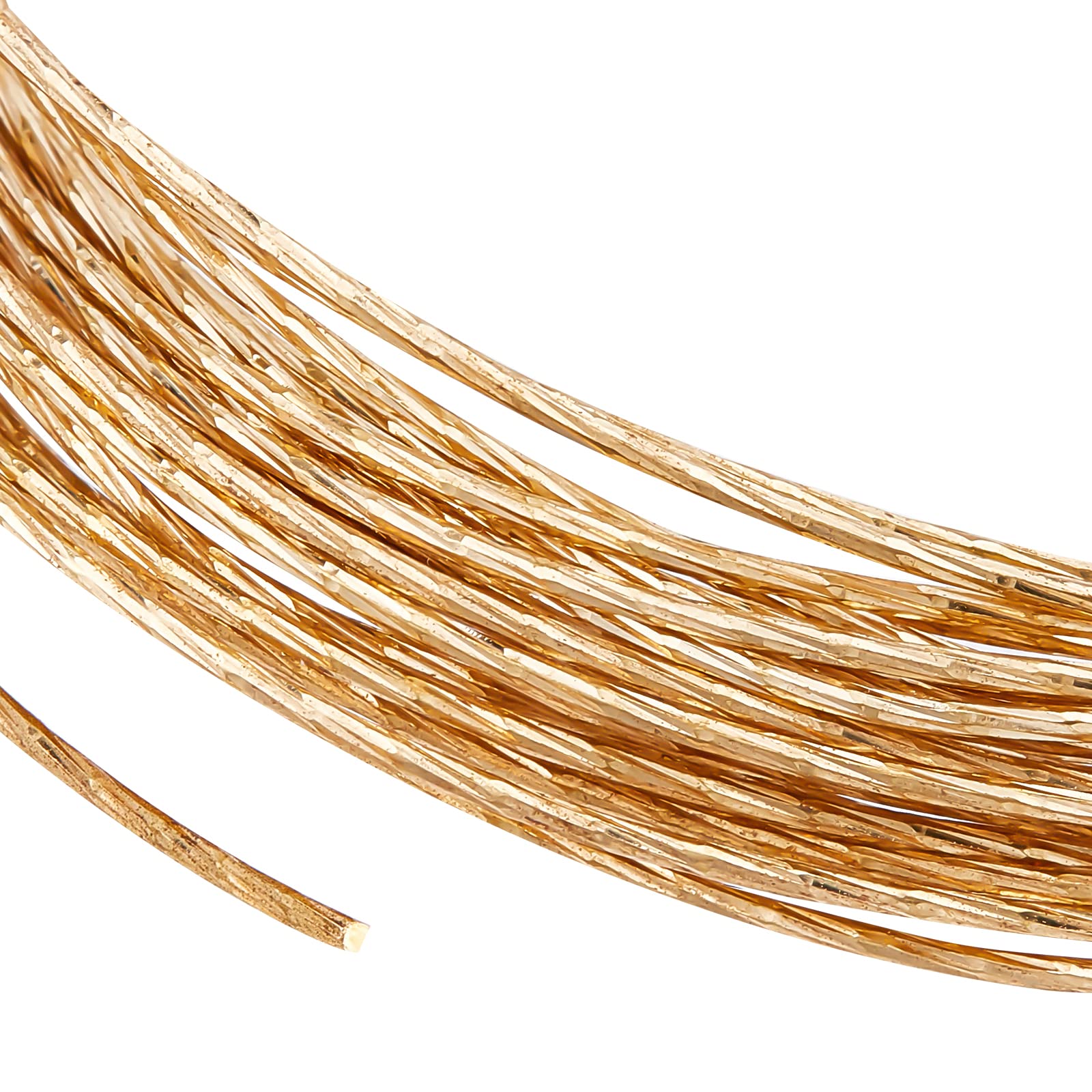 BENECREAT 20Ft Engraved Textured Brass Wire, 20 Gauge Jewelry Craft Copper Wire for Ring Making, Beading Wrapping and Other Jewelry Craft