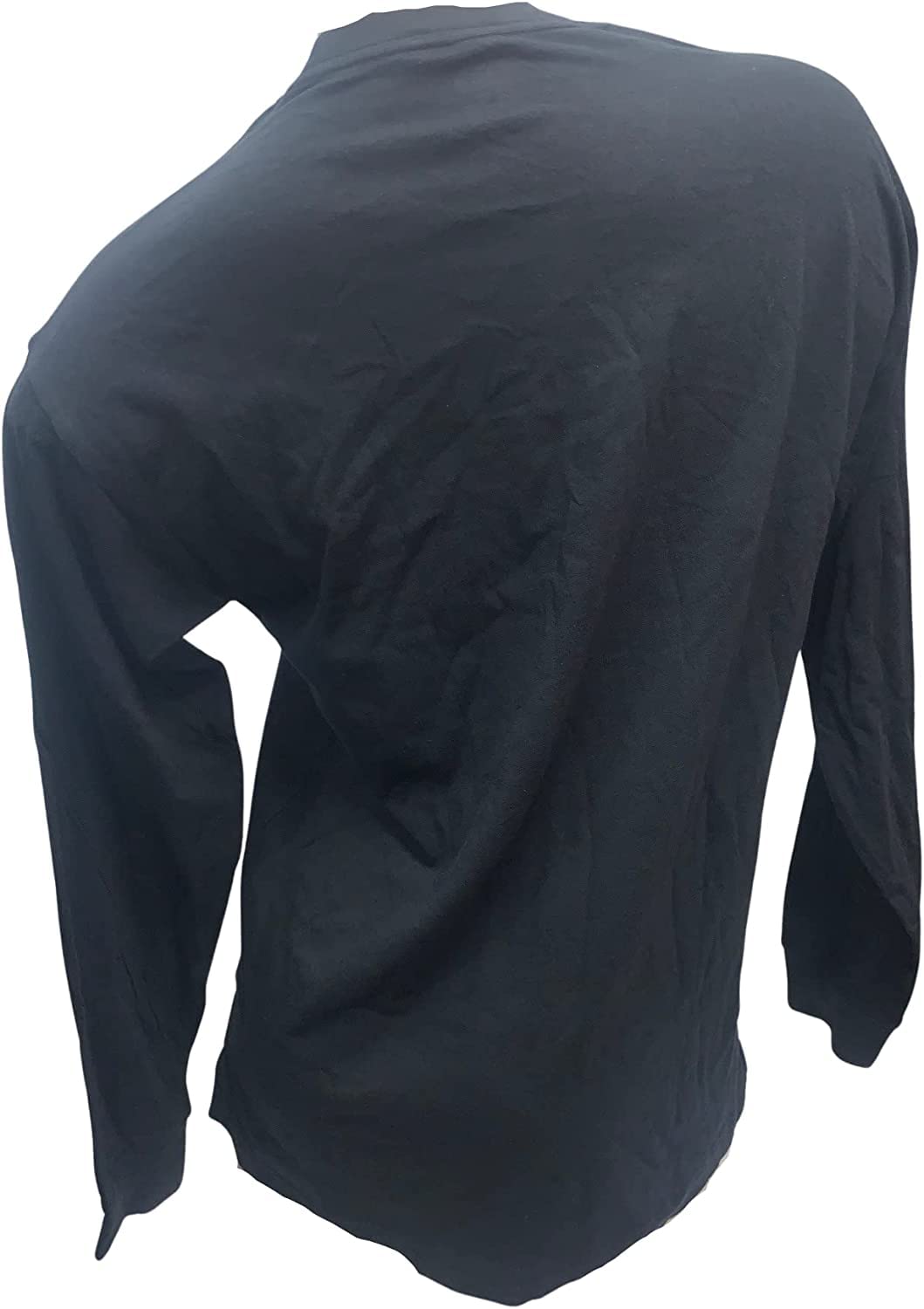 Victoria's Secret Pink Campus Long Sleeve Crew Neck Tee Glitter Shine Size Large Color Black New
