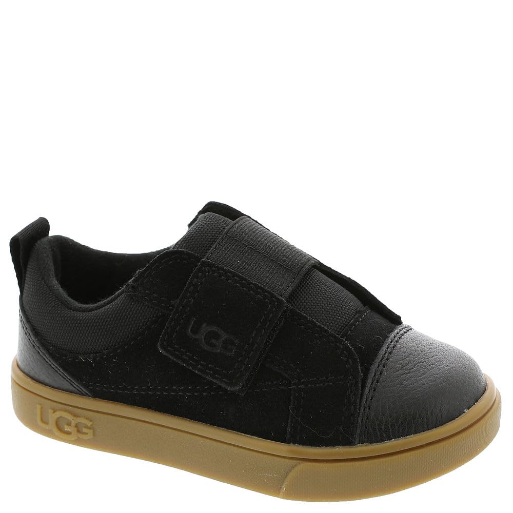UGG Unisex-Child Rennon Low Sneakers, Black, 2