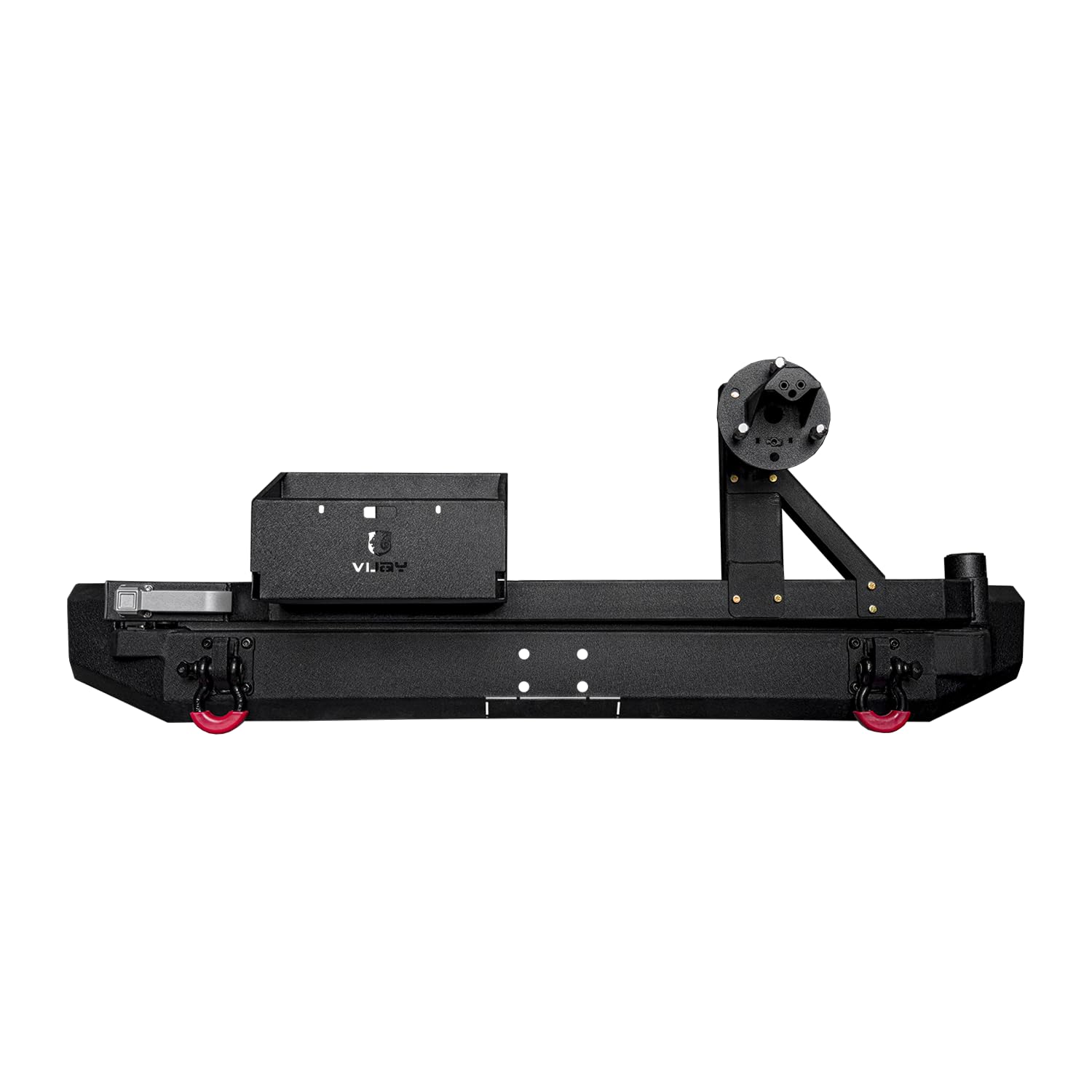LUYWTE For 2015-2020 Toyota 4Runner Steel Rear Bumper W/Tire Carrier&Oil Drum Holder（Black Texture）