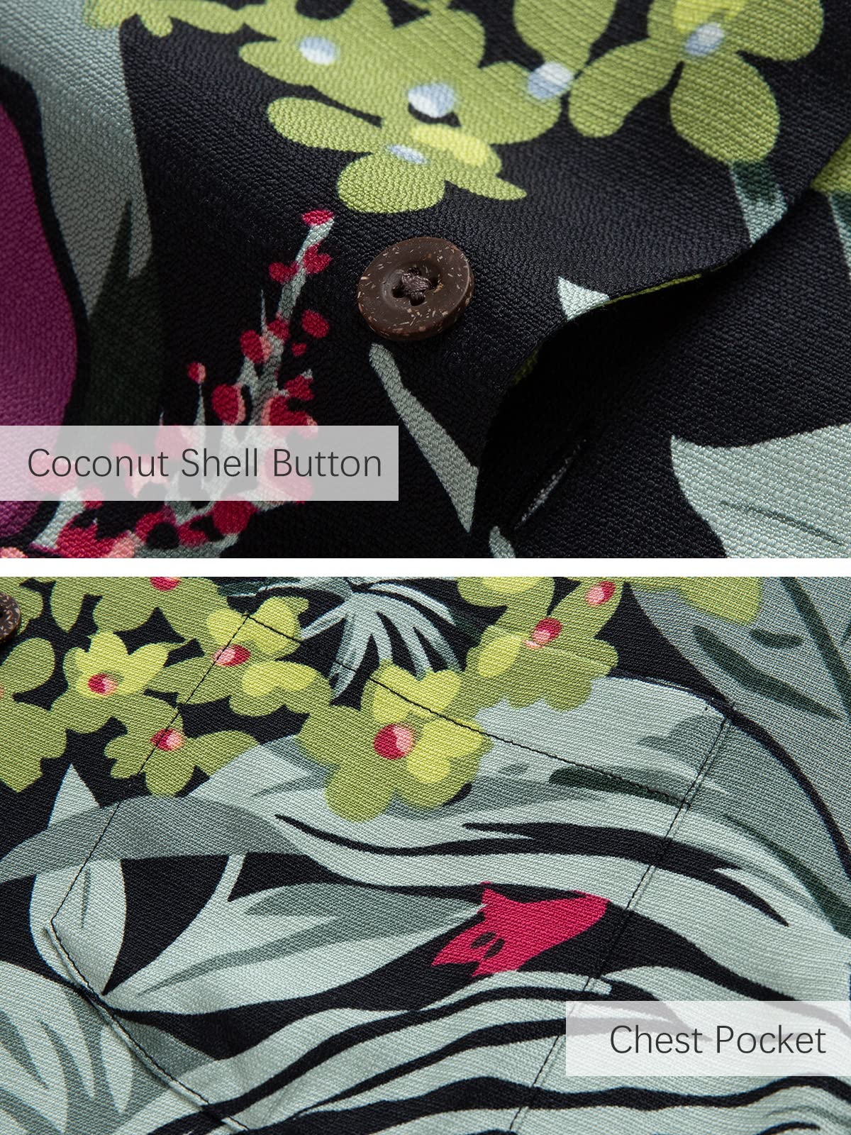 Havana Breeze Men's Hawaiian Button Shirts Breathable & Luxurious Silk Blend Short Sleeve Blouse for Vacation Safflower XXL