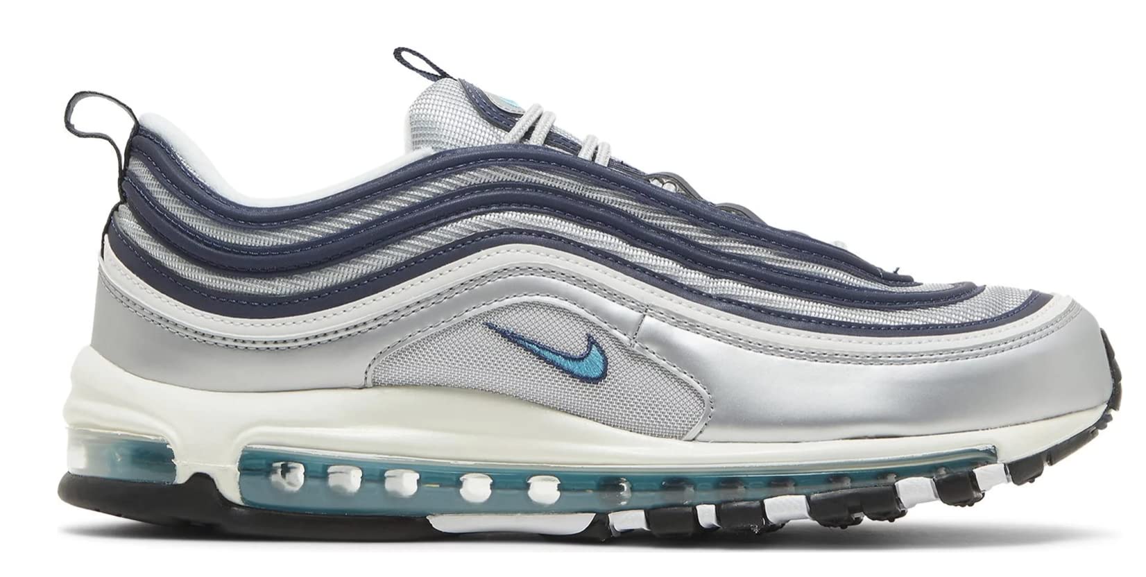 Nike Mens Air Max 97 DM0028 001 Metallic Silver/Chlorine Blue - Size 9.5