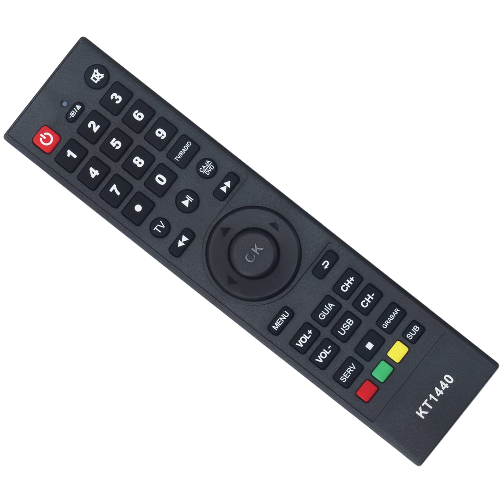 KT1440 Remote Control Replacement Supports for Haier CRT ATEC DTV Panda Parker TV Wentai DVD Gelec Soyea TV