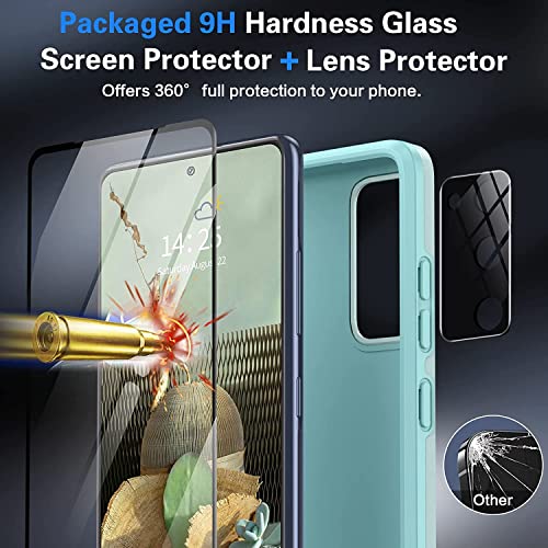 Oneagle for Samsung Galaxy S20 FE Case 5G, [4 in 1 ] S20 Fe 5G Case with [9H Glass Screen Protector+ Lens Protector] Built in [ 360° Ring Stand] Military Shockproof Phone Case for Samsung S20 Fe