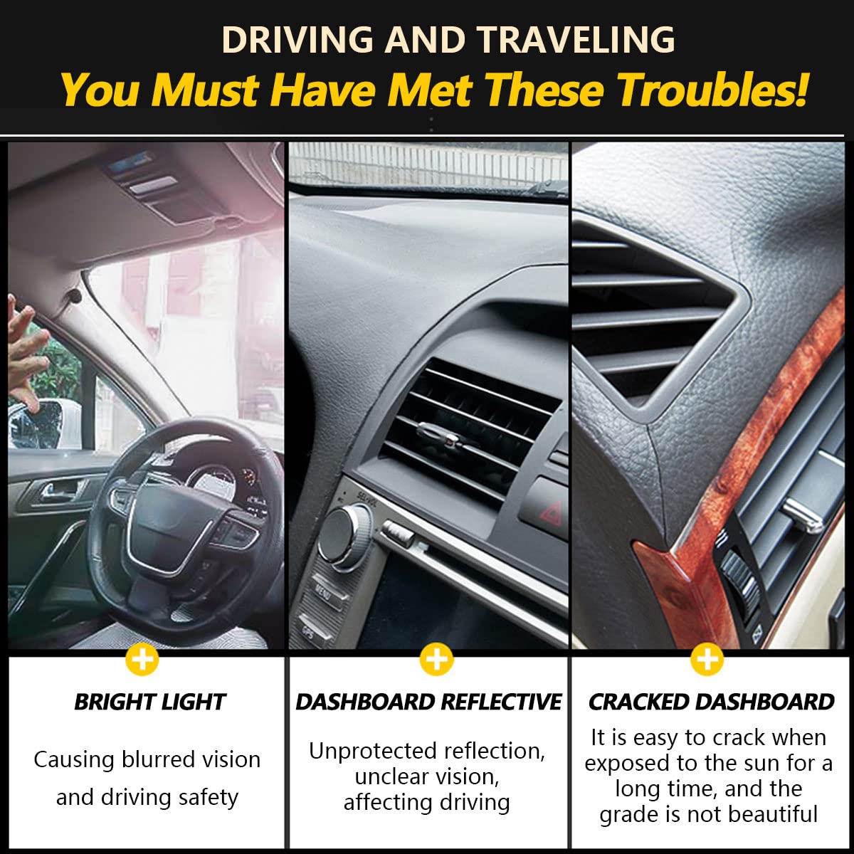 AUQDD Dashboard Cover Flannel Dash Mat Custom Compatible with 2016 2017 2018 2019 2020 2021 2022 2023 Toyota Tacoma, Anti-Glare, Anti-Reflection, No Peculiar Smell - with Storage Compartment