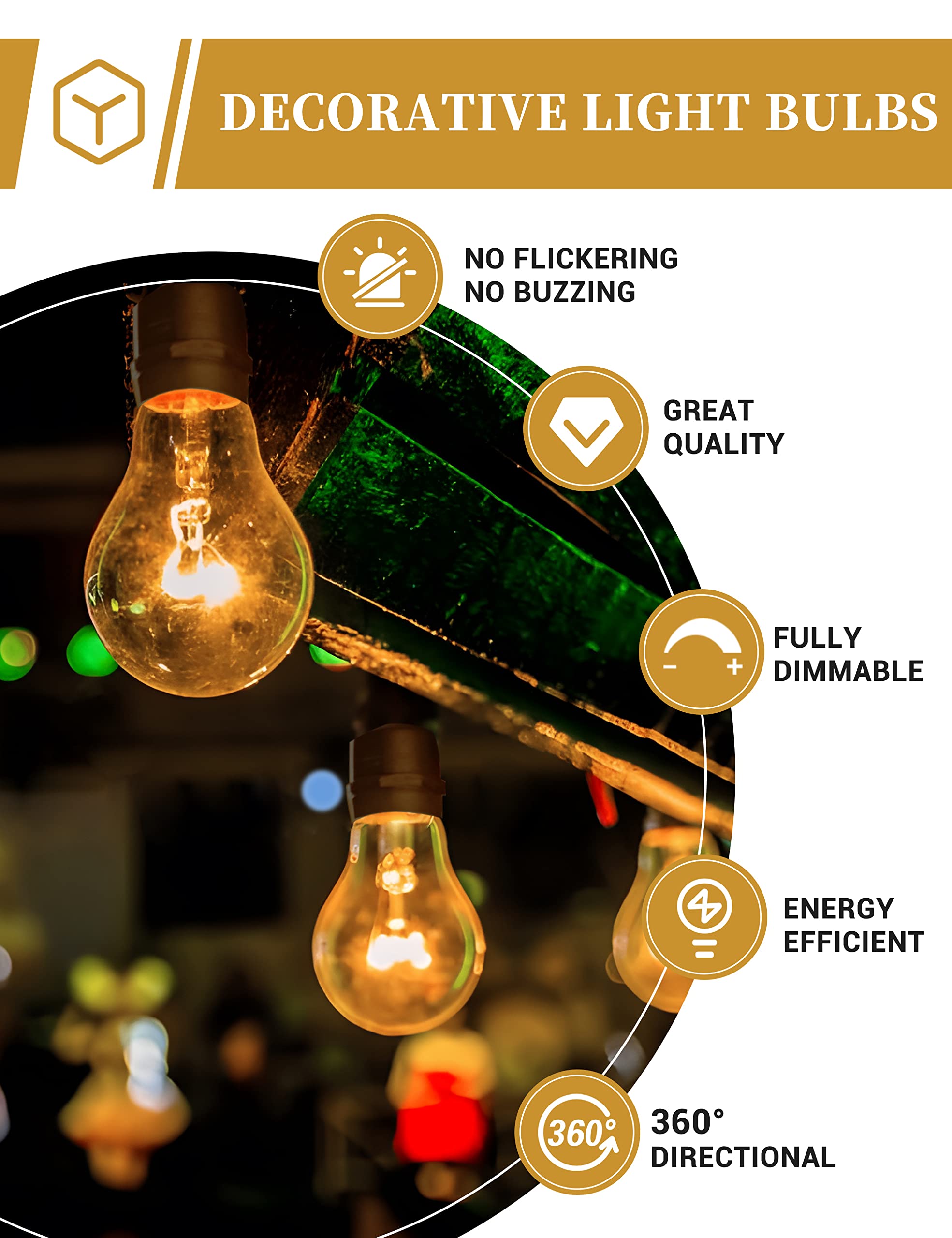 DORESshop Appliance Bulb, Oven Light Bulb, E26 Appliance Light Bulb, A15 40 Watt Appliance Bulb for Oven, Stove, Refrigerator, Microwave, 2 Pack
