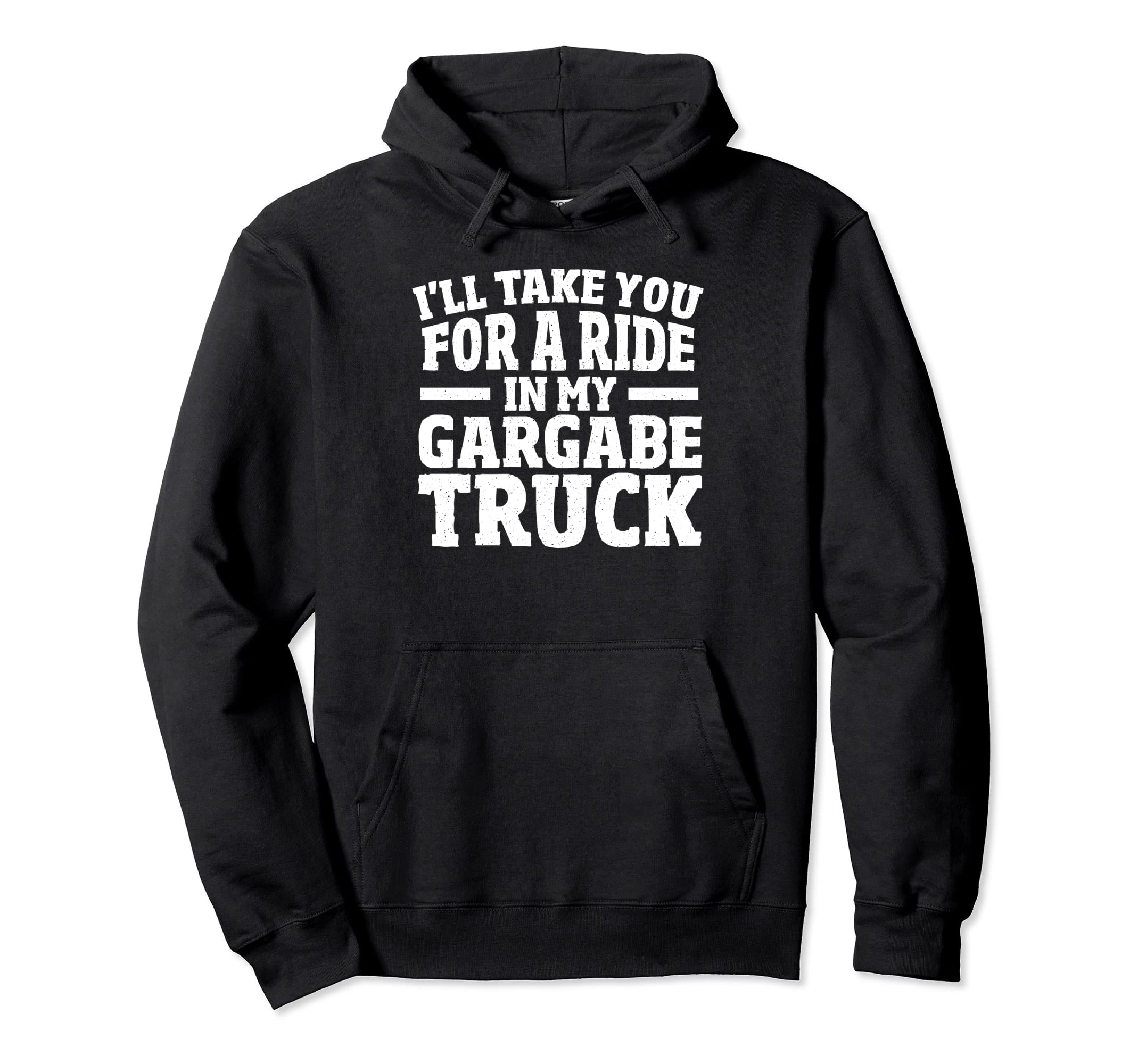 Trash Collecting Waste Management Truck Garbage Truck Pullover Hoodie
