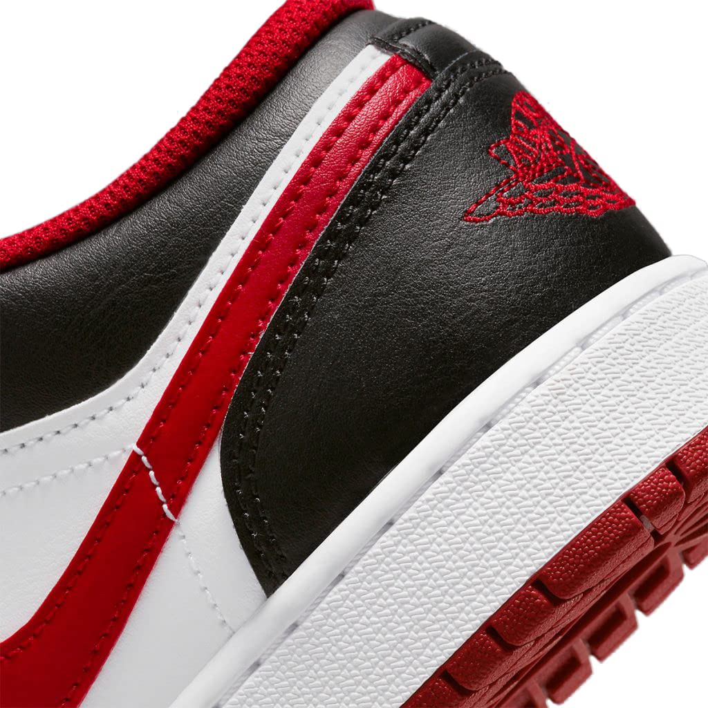 Nike Jordan Youth Air 1 Low GS 553560 163 - Size 6.5Y White/Gym Red-Black
