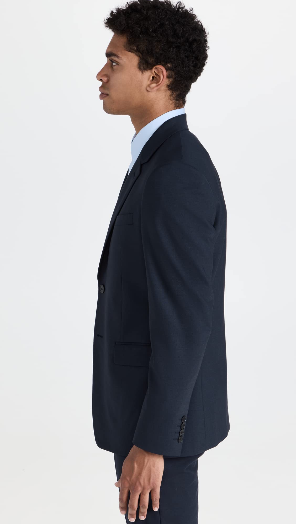 Theory Men's Chambers Stretch Wool Blazer, Navy, Blue, XL