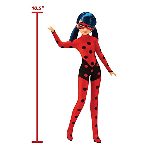 Miraculous Switch N Go Scooter with Exclusive 10.5” Ladybug Lucky Charms Fashion Doll and Accessories