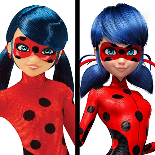 Miraculous Switch N Go Scooter with Exclusive 10.5” Ladybug Lucky Charms Fashion Doll and Accessories