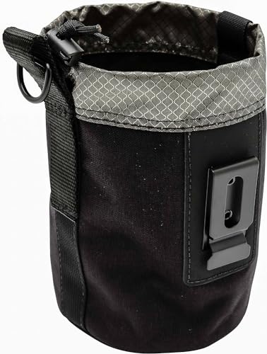 Diamondback DB Sax2 Tool Pouch with Belt Clip - Modular Clip On Tool Pouch for Belts, Vests, and Panels - Ideal Carpenter and Electrician Pouch for Nails, Screws & Fasteners (Black)