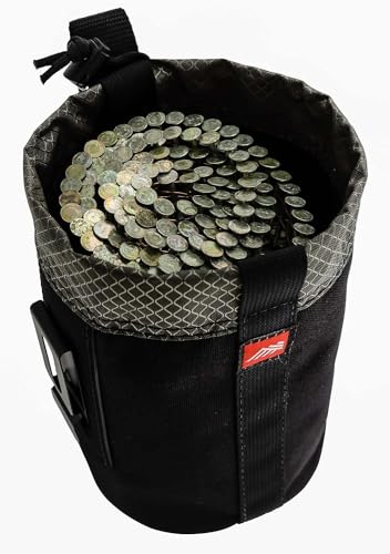 Diamondback DB Sax2 Tool Pouch with Belt Clip - Modular Clip On Tool Pouch for Belts, Vests, and Panels - Ideal Carpenter and Electrician Pouch for Nails, Screws & Fasteners (Black)