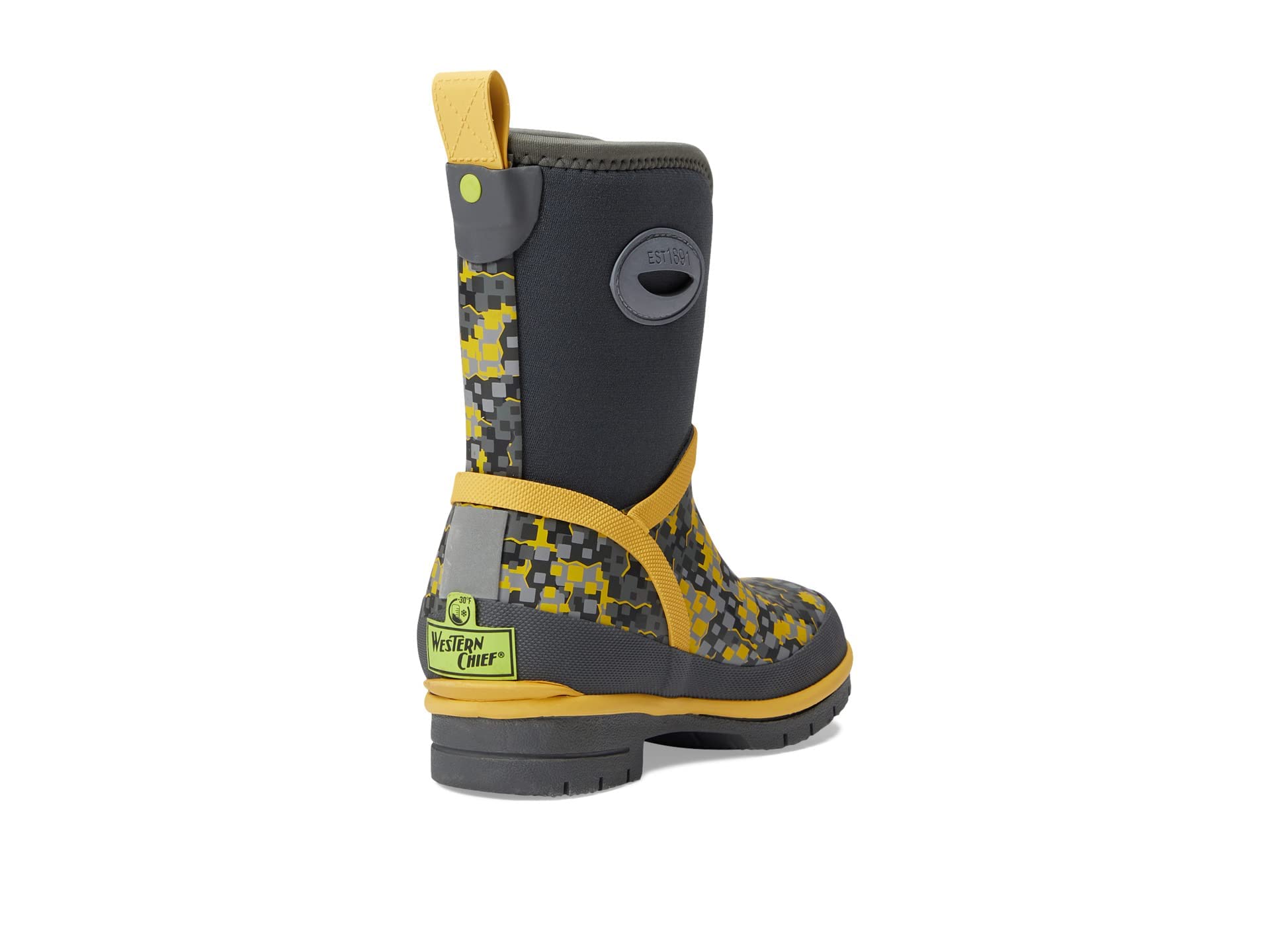 Western Chief Boy's Cold Rated Neoprene Boots (Toddler/Little Kid/Big Kid) Power Pixel 6 Big Kid M