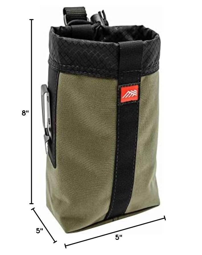 Diamondback DB Sax Tool Pouch with Belt Clip - Modular Clip On Tool Pouch for Belts, Vests, and Panels - Ideal Carpenter and Electrician Tool Pouch for Nails and Screws (Green with Black Webbing)