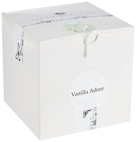 Borne Real, Vanilla Adore, Aromatherapy Scented Candles for Home, Smells Like caramelized Sugar & Vanilla, Candles of Stress Relief, 100% Natural Coconut Wax