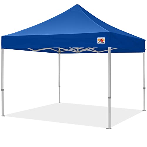 ABCCANOPY Large All Aluminum Canopy Commercial Instant Shade 10x10 Premium Series, Blue