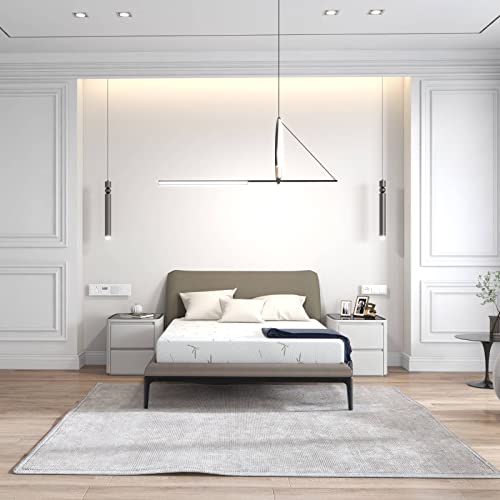FONTOI Full Size Mattress in a Box, 8 inch Bed Mattresses Made in USA with Breathable Bamboo Cover, Cooling Gel Green Tea Memory Foam, Medium Firm (8IN-MDR-Full)
